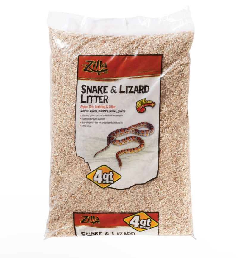 Zilla Snake and Lizard Litter, Aspen – luxor reptiles